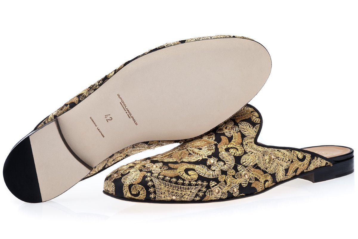 HARLEY YAMKA BLACK MULES – SUPERGLAMOUROUS