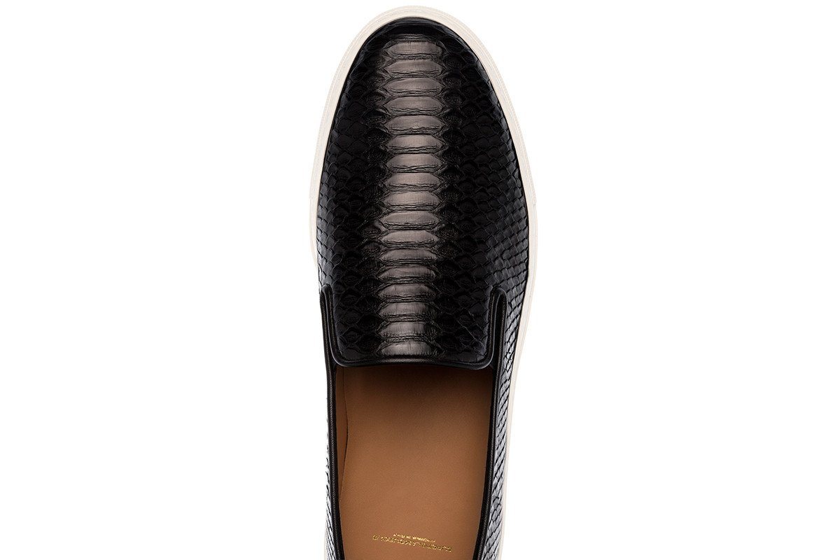 MAXIME PYTHON BLACK-CREAM SKATE – SUPERGLAMOUROUS